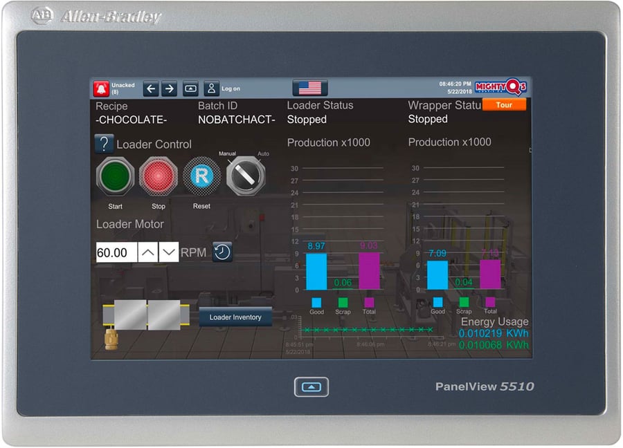 Optimize productivity with the PanelView 5510